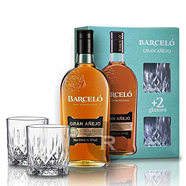 Le rhum Barcelo Gran Anejo en coffret 2 verres : une douce chaleur
