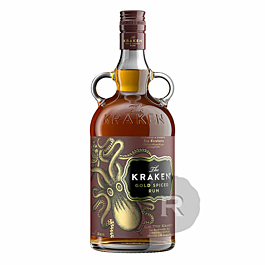 Le rhum Kraken Gold Spiced Rum : une bouteille lumineuse
