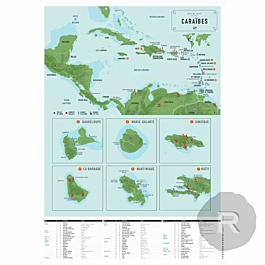 Rhum Map : la carte des principaux terroirs de rhum